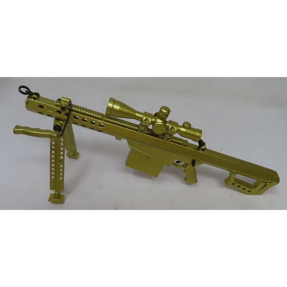 ZY Toys | Toys | 6 Scale Toy Gold Model M82a1 Barrett Sniper Rifle ...